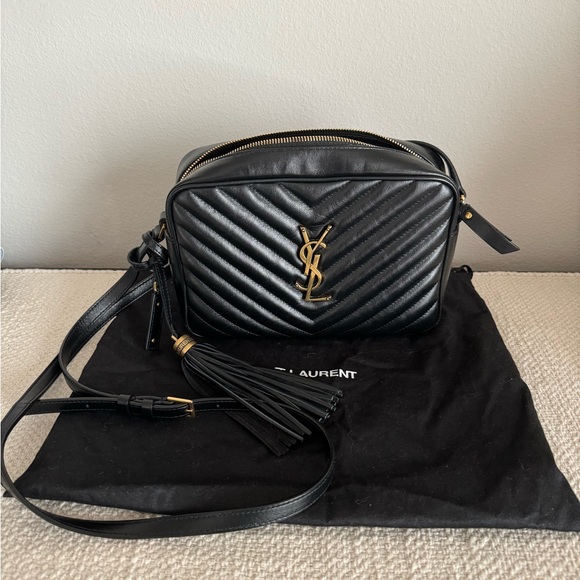Yves Saint Laurent | Bags | Lou Medium Ysl Quilted Camera Crossbody Bag ...
